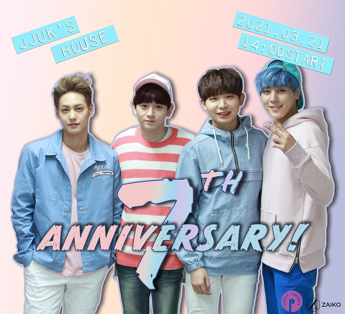 iFLYER: JJUK's HOUSE '7th Anniversary Party!' at Zaiko Live Streaming,